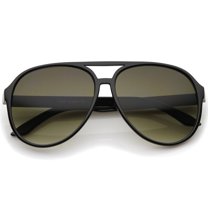 Retro Large Protective Polarized Lens Aviator Sunglasses 60mm (Black ...