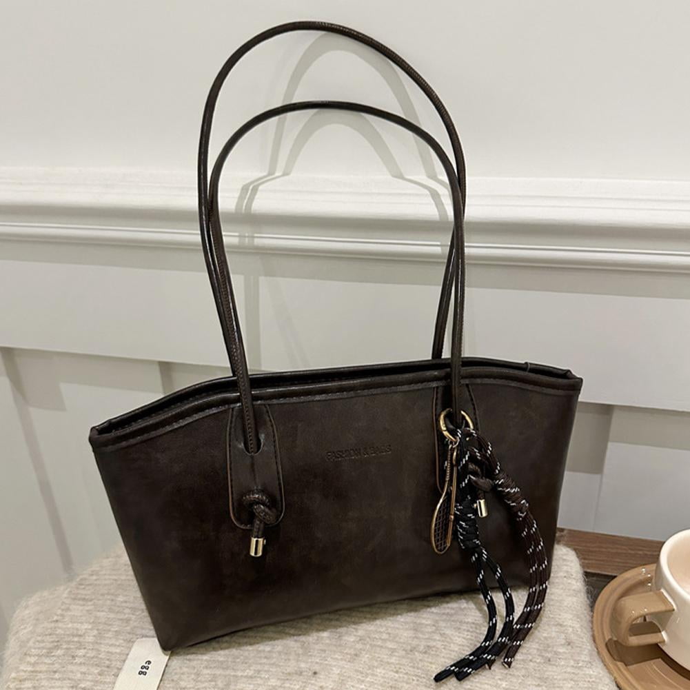 Retro Large acity Shoulder Bag autumn & winter comting hand-held tote ...