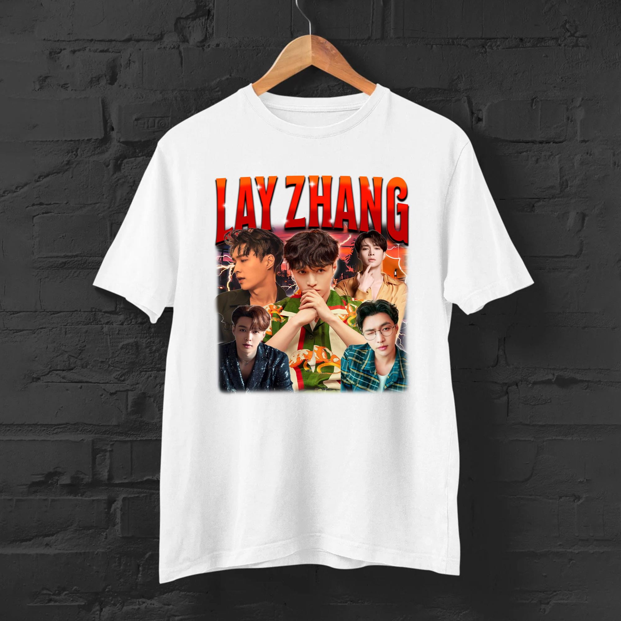 Retro Lay Zhang Tee, Lay T-shirt, Lay Zhang Kpop, Kpop Shirt, Kpop Fan ...
