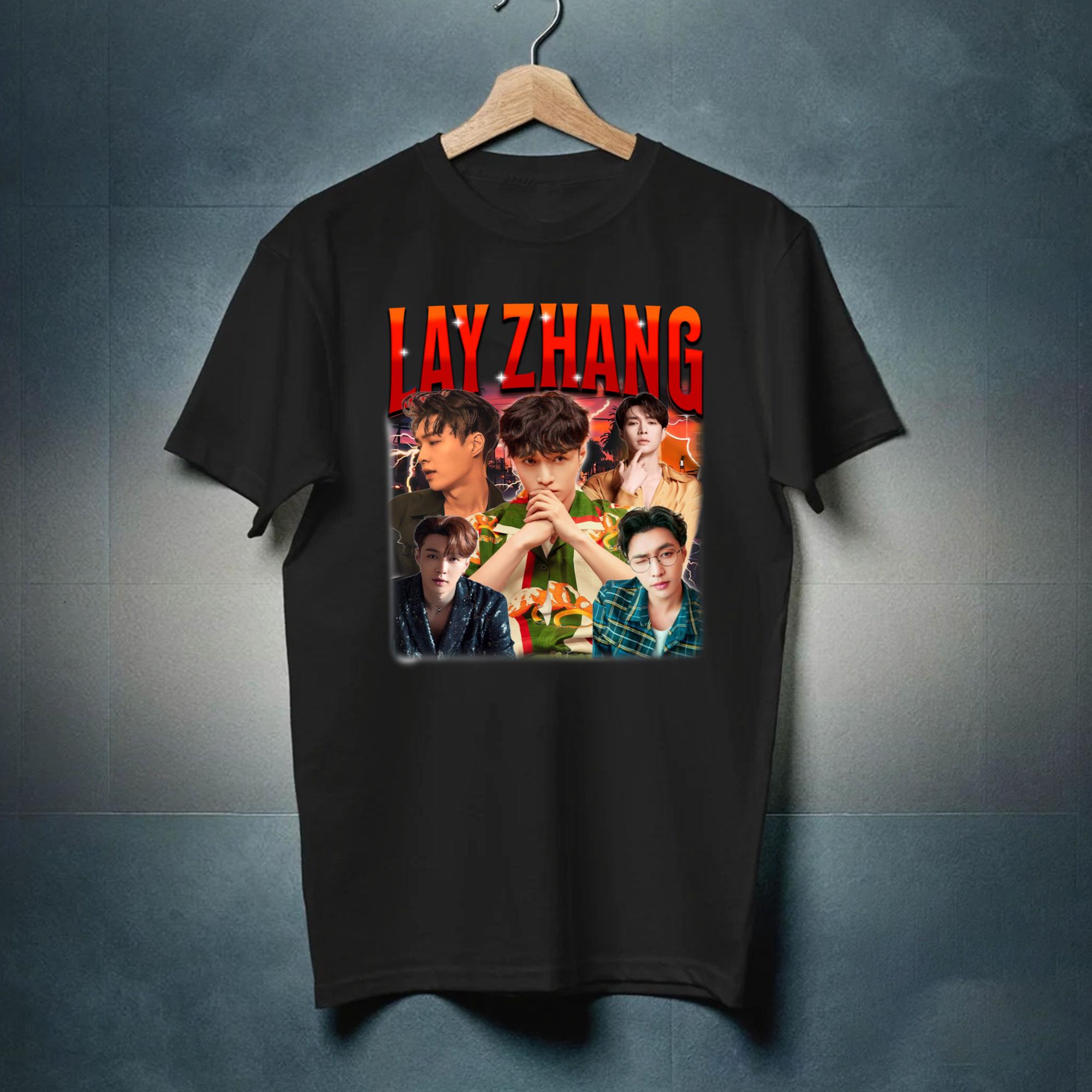 Retro Lay Zhang Tee, Lay T-shirt, Lay Zhang Kpop, Kpop Shirt, Kpop Fan ...