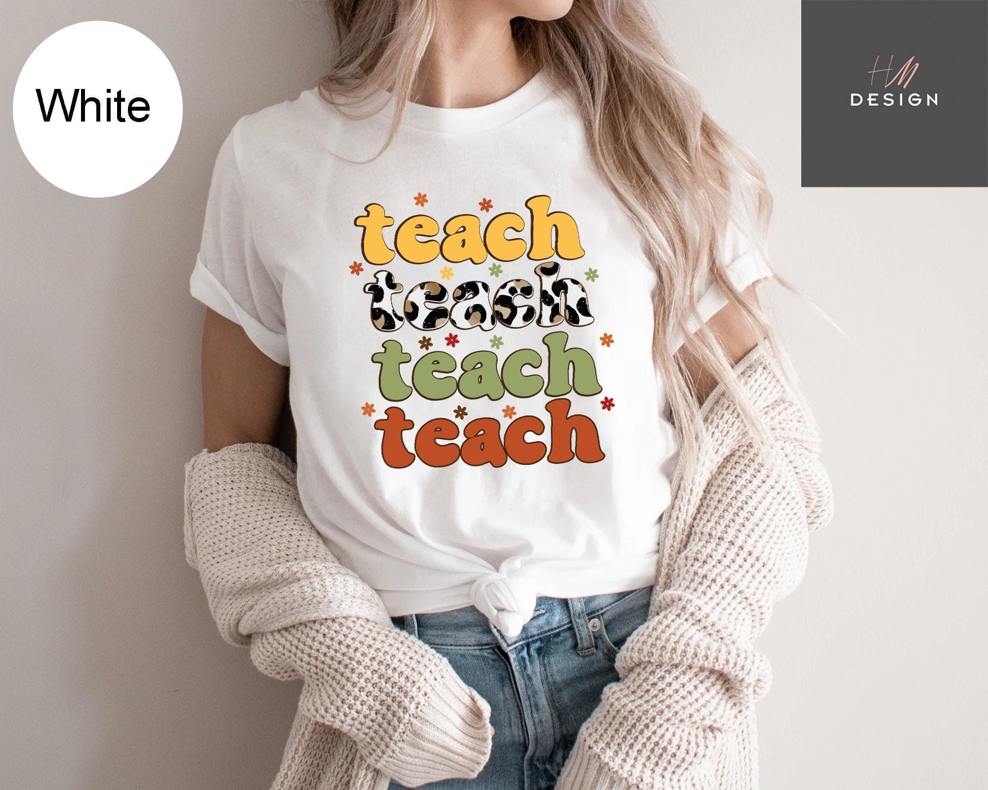 Retro Leopard Teach Shirt, Retro Teach Shirt, Retro Teach T Shirt ...