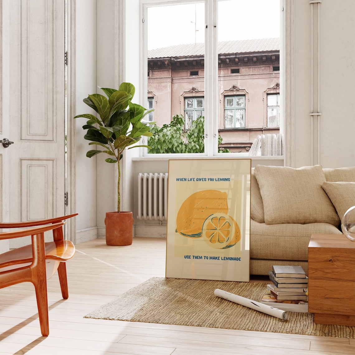 Retro When Life Gives You Lemons Use Them To Make Lemonade Wall Art In ...
