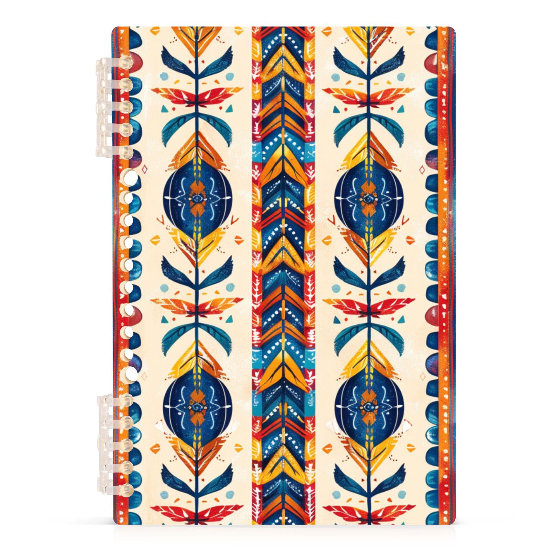 Retro Lines Ring Binder Notebook Journey Note Diary College Ruled ...