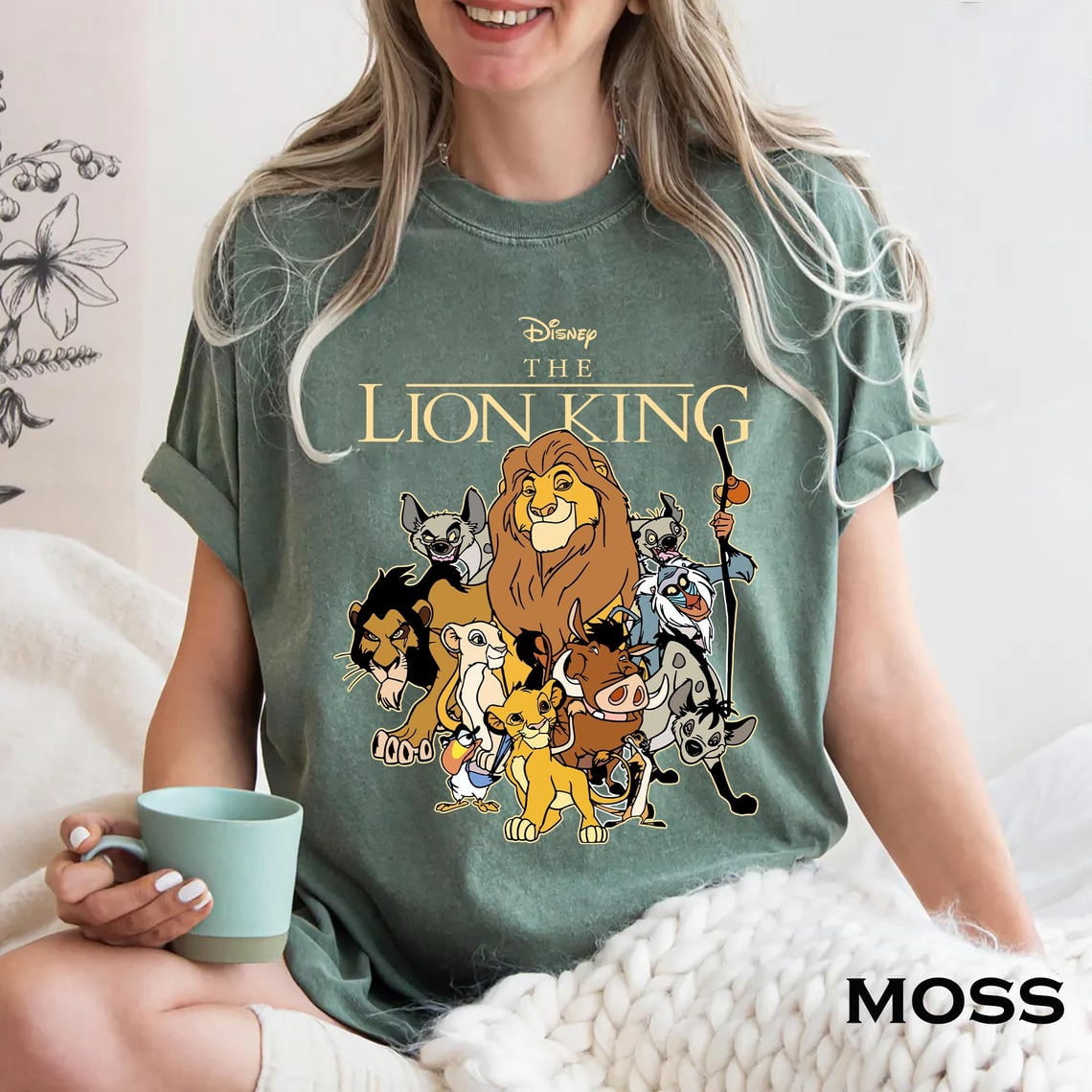 Retro Lion King Comfort Colors T-Shirt, Simba Mufasa Timon Pumbaa ...