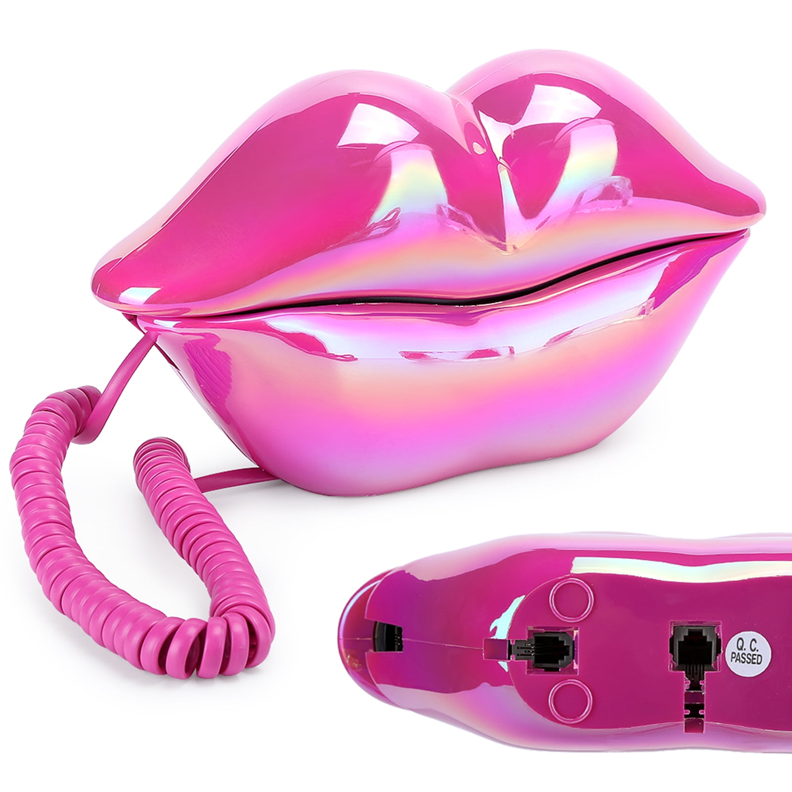 Retro Lip,Shaped Telephone, Stylish Home Office Decor, Wired Landline ...