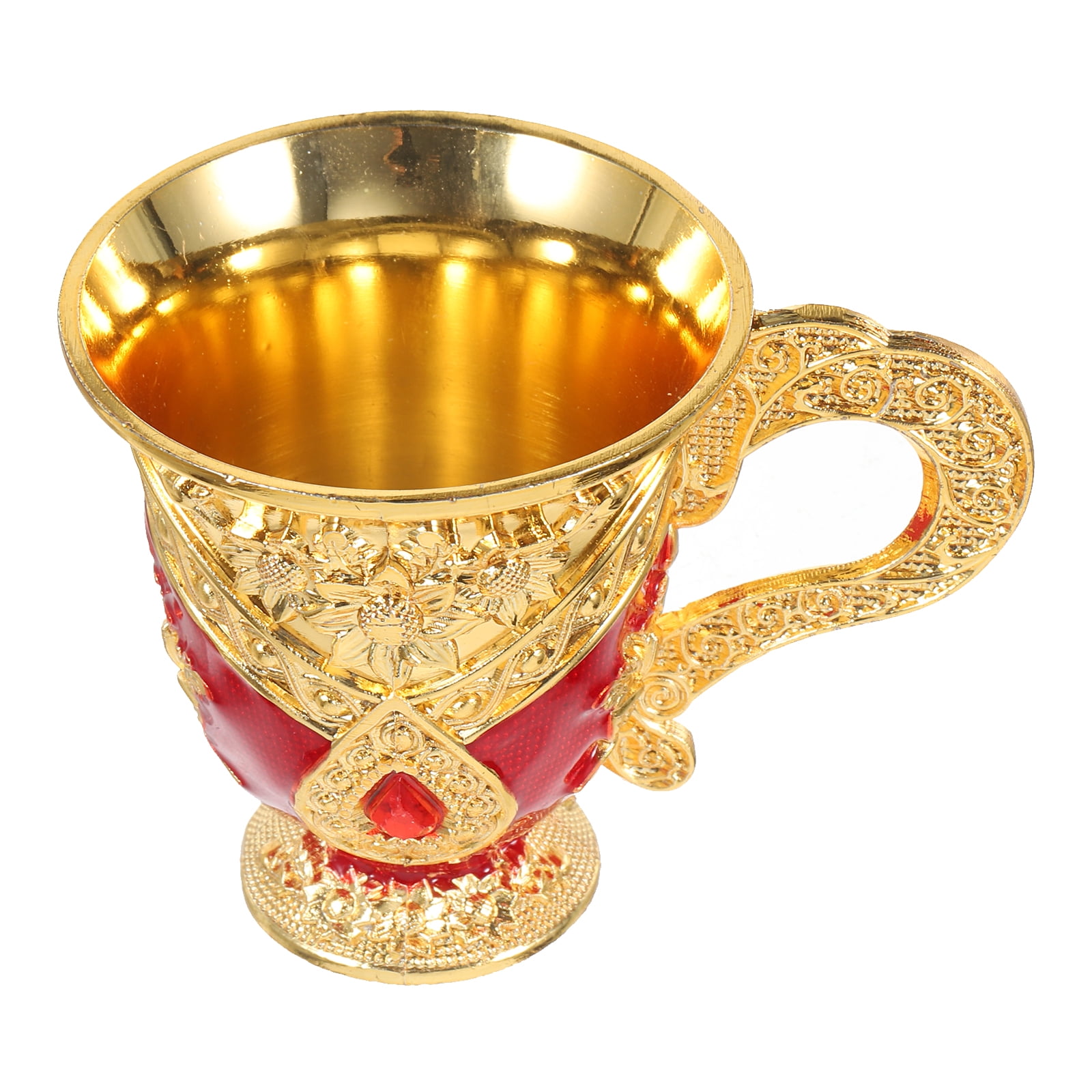 Retro Liquor Cup European Style Liquor Cup Tea Cup Embossed Cup for ...