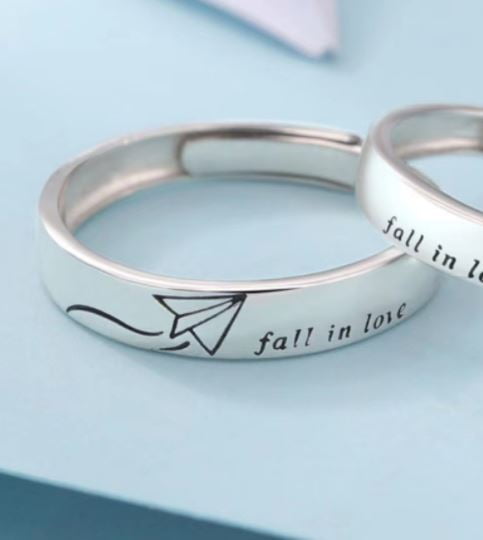 Retro Literary Paper Airplane Rings, Fashion and Simplicity Copper ...