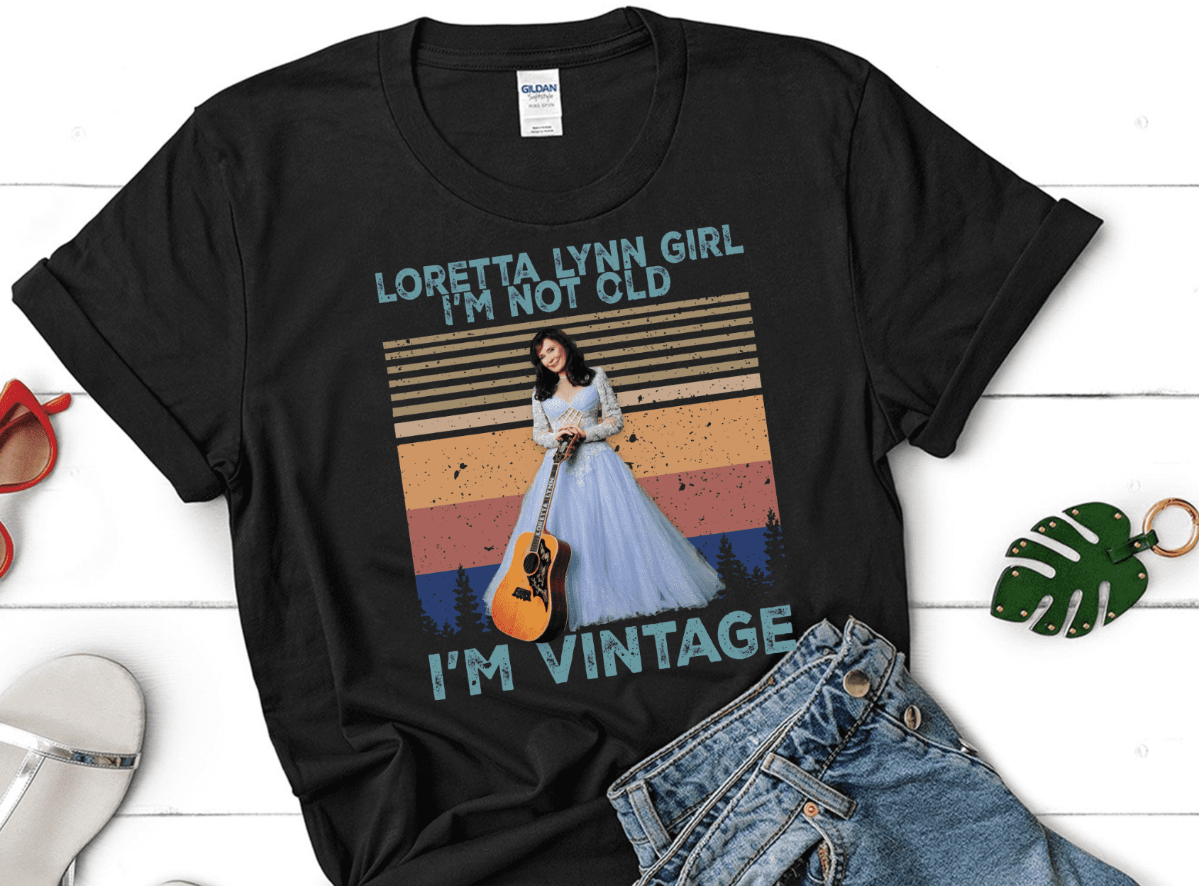 Retro Loretta Lynn Girl I'm Not Old I'm Vintage T-Shirt, Loretta Lynn ...