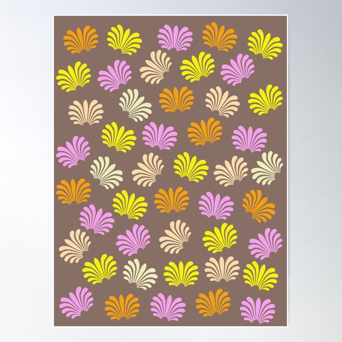 Retro Lotus Flower Glam #1 #Floral #Decor #Art Poster Wall Art, Modern ...