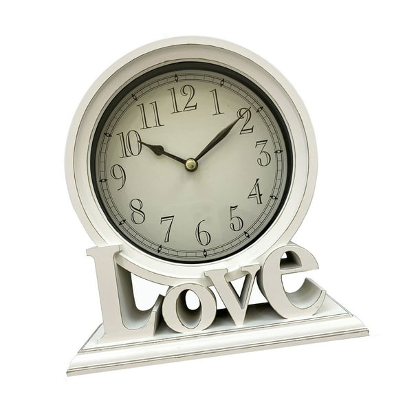 Retro Love Letter Quiet Desk Clock with Not Ticking Designs for ...