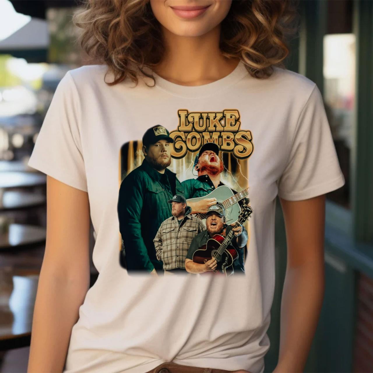 Retro Luke Combs 2024 Tour Shirt, Country Music Shirt, Music Concert ...