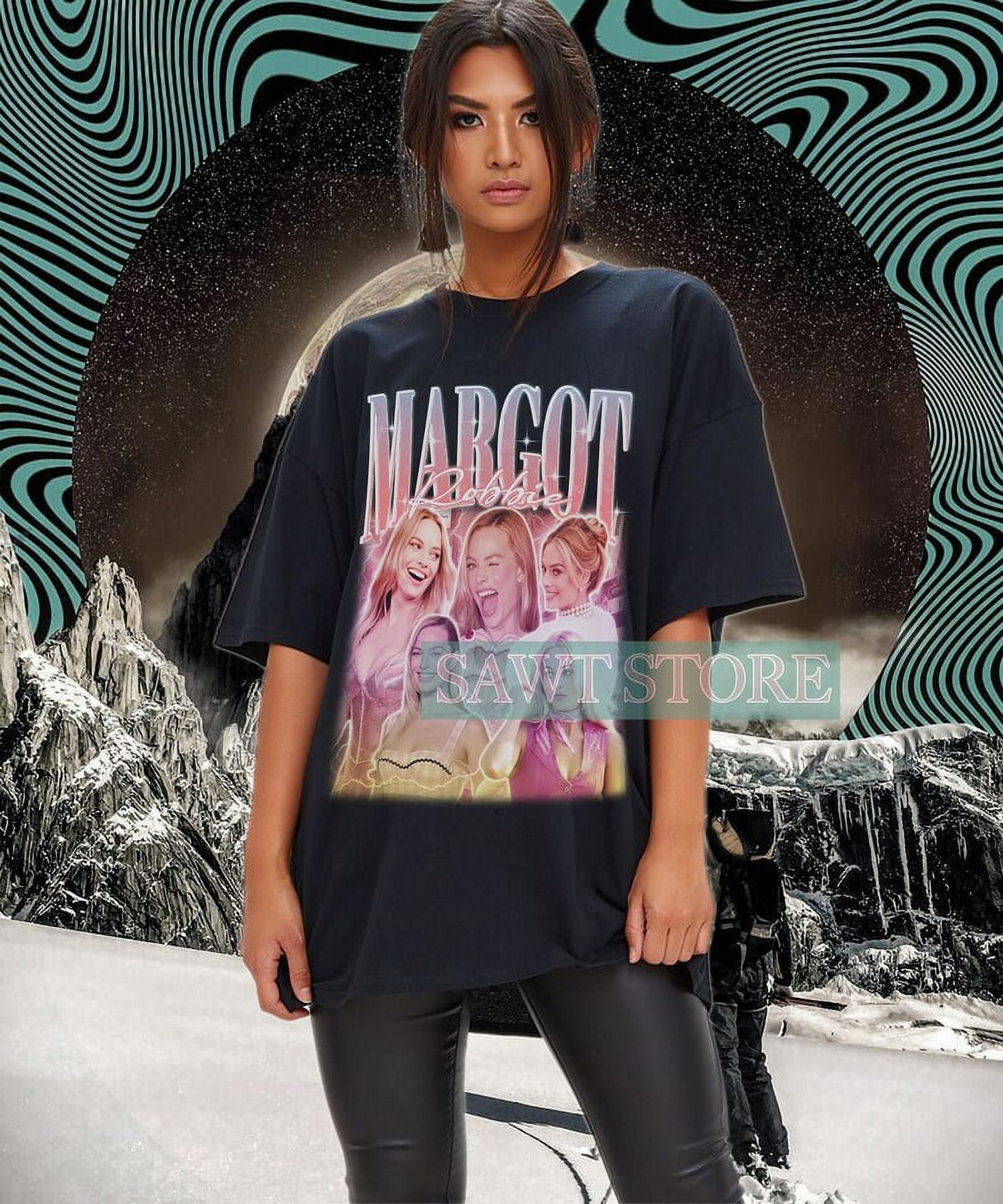 Retro MARGOT ROBBIE Shirt, Margot Robbie Shirt, Margot Robbie T-Shirt ...