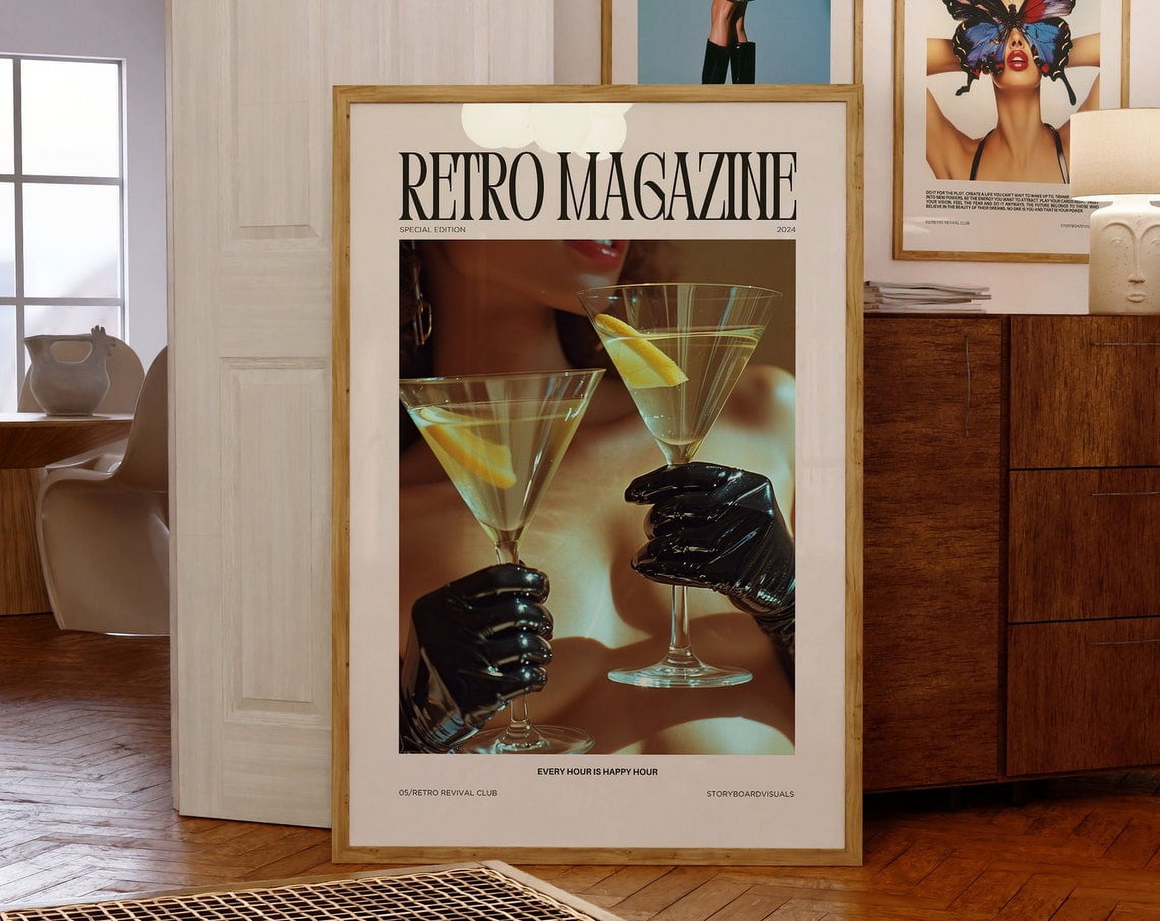 Retro Magazine Poster, Aesthetic Poster, Magazine Poster, Trendy Retro ...