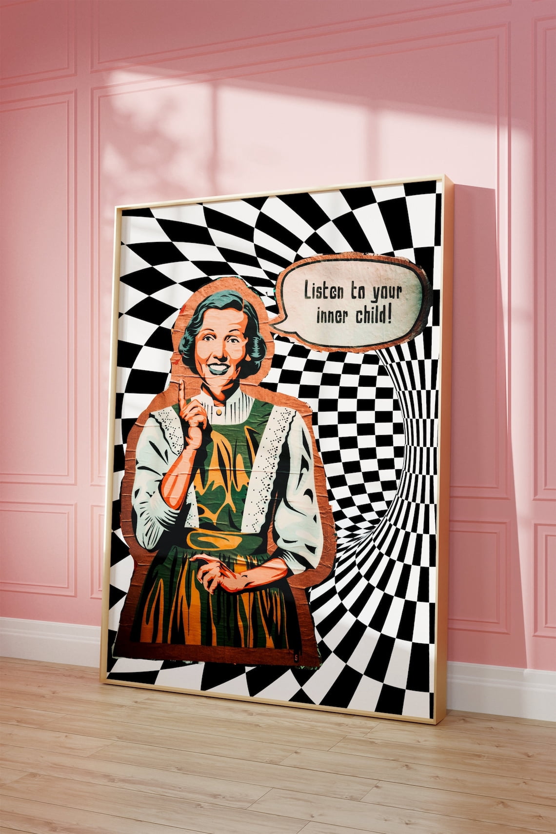 Retro Magazine Print • Funky 50S Housewife Wall Art • Trending Now ...