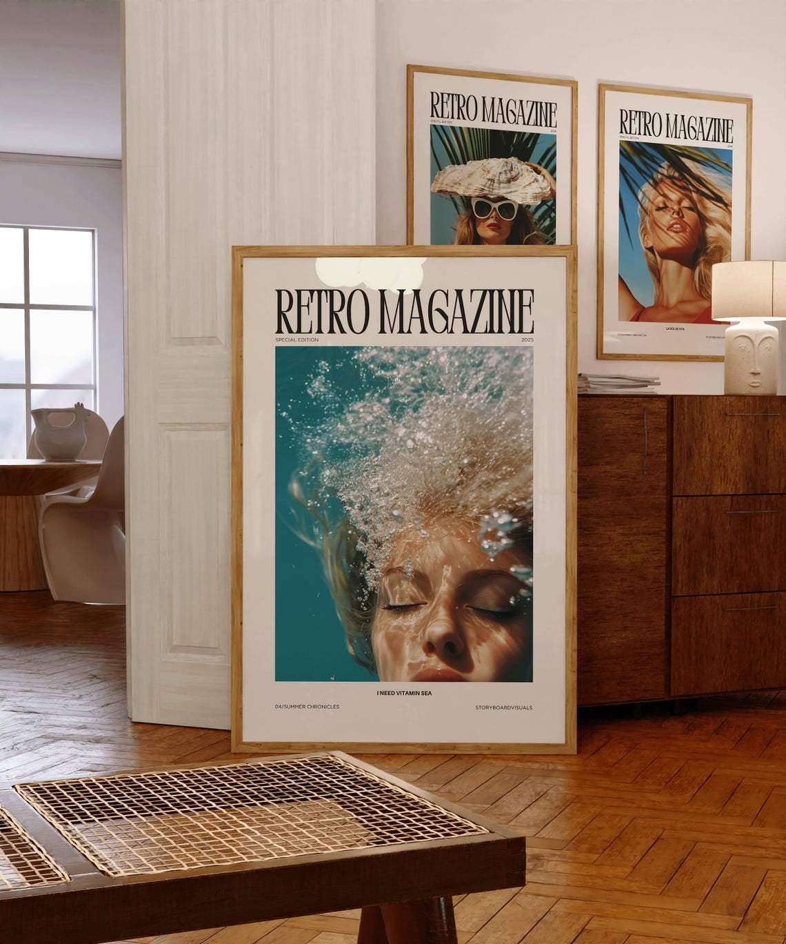 Retro Magazine Summer Chronicles Poster, Magazine Poster, Trendy Retro ...