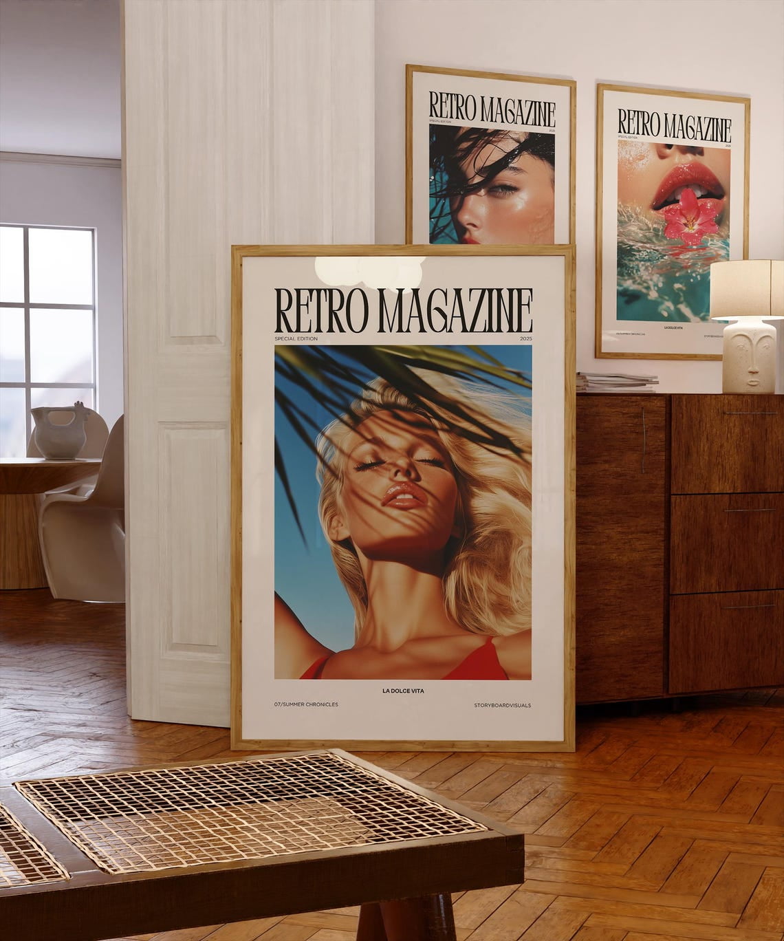 Retro Magazine Summer Chronicles Poster, Magazine Poster, Trendy Retro ...