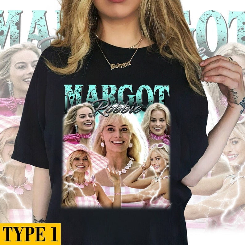 Retro Margot Robbie Shirt, Margot Robbie T-shirt, Margot Robbie Shirt ...