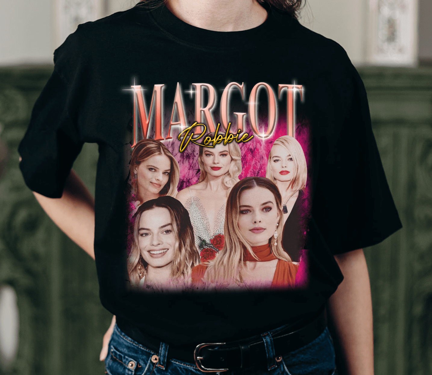 Retro Margot Robbie Shirt -Margot Robbie Tshirt,Margot Robbie T-shirt ...