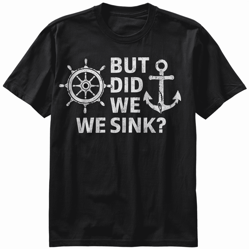 Retro Maritime Anchor Captain Classic Nautical T-Shirt - Walmart.com