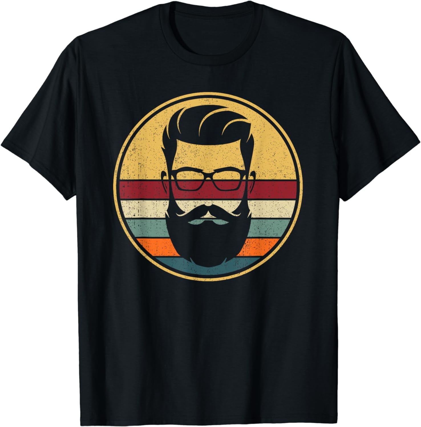 Retro Masculine Beard - Vintage Men Full Beard T-Shirt - Walmart.com