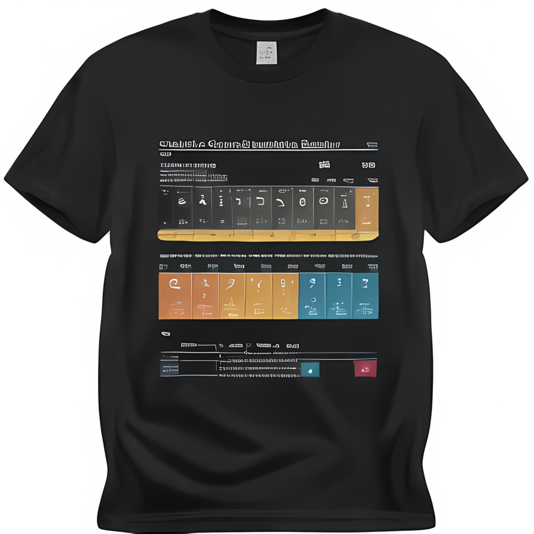 Retro Math Formulas & Data Visualization T-Shirt Design Vector Graphics ...
