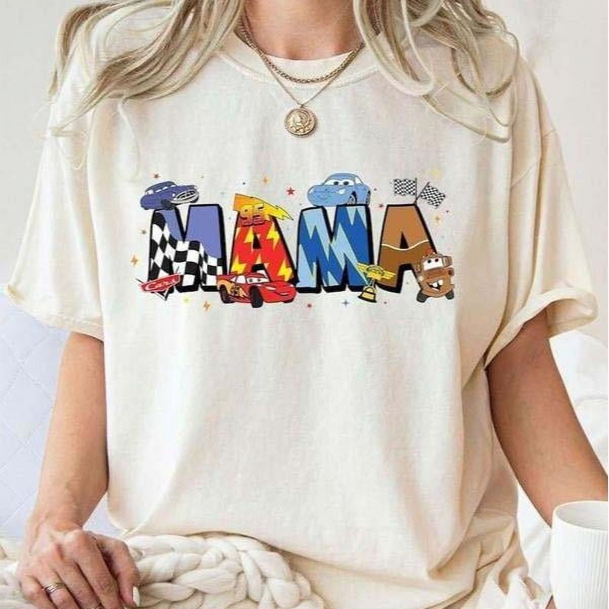 Retro McQueen Cars Shirt, Cars Movie Mama T-Shirt For Car Moms Who Love ...