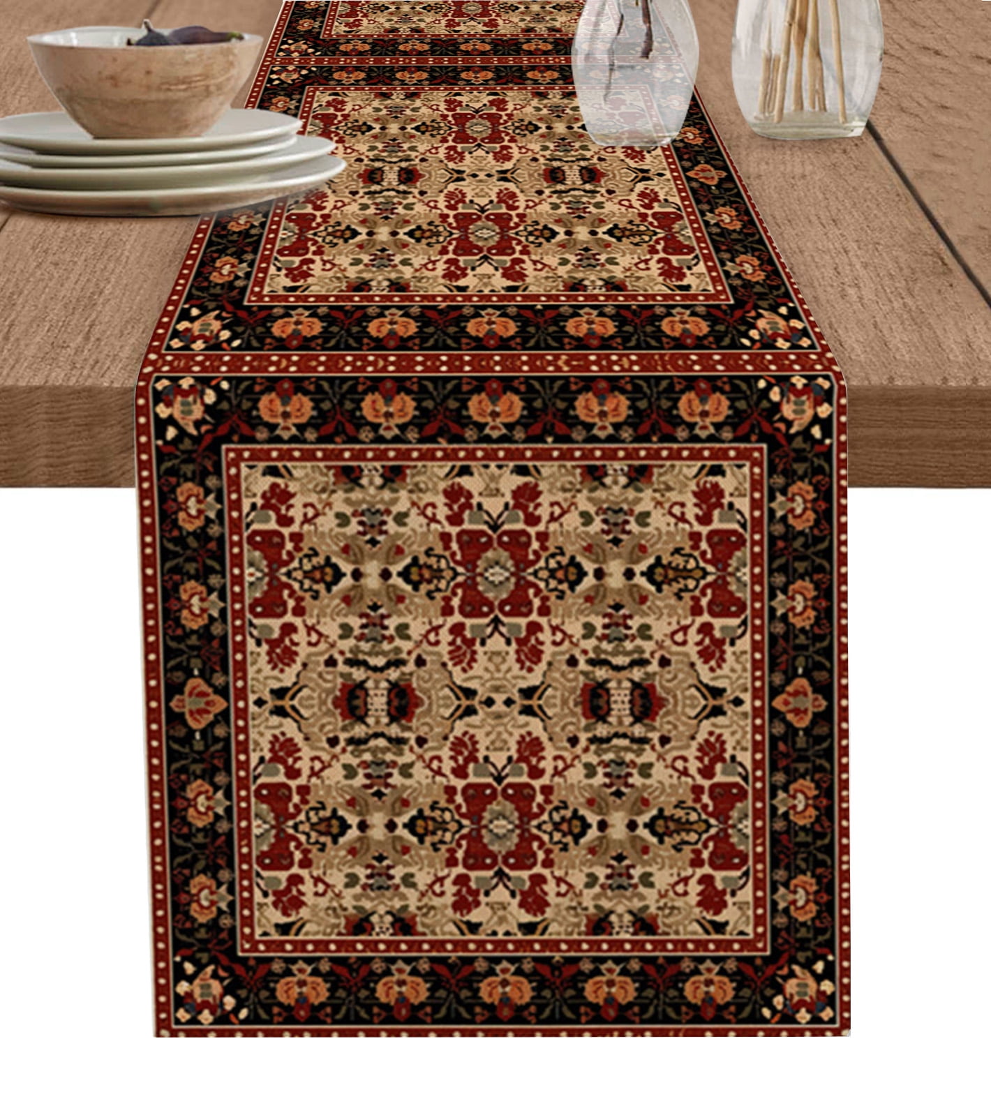 Retro Medieval Turkish Pattern Table Runner Luxury Wedding r Table ...