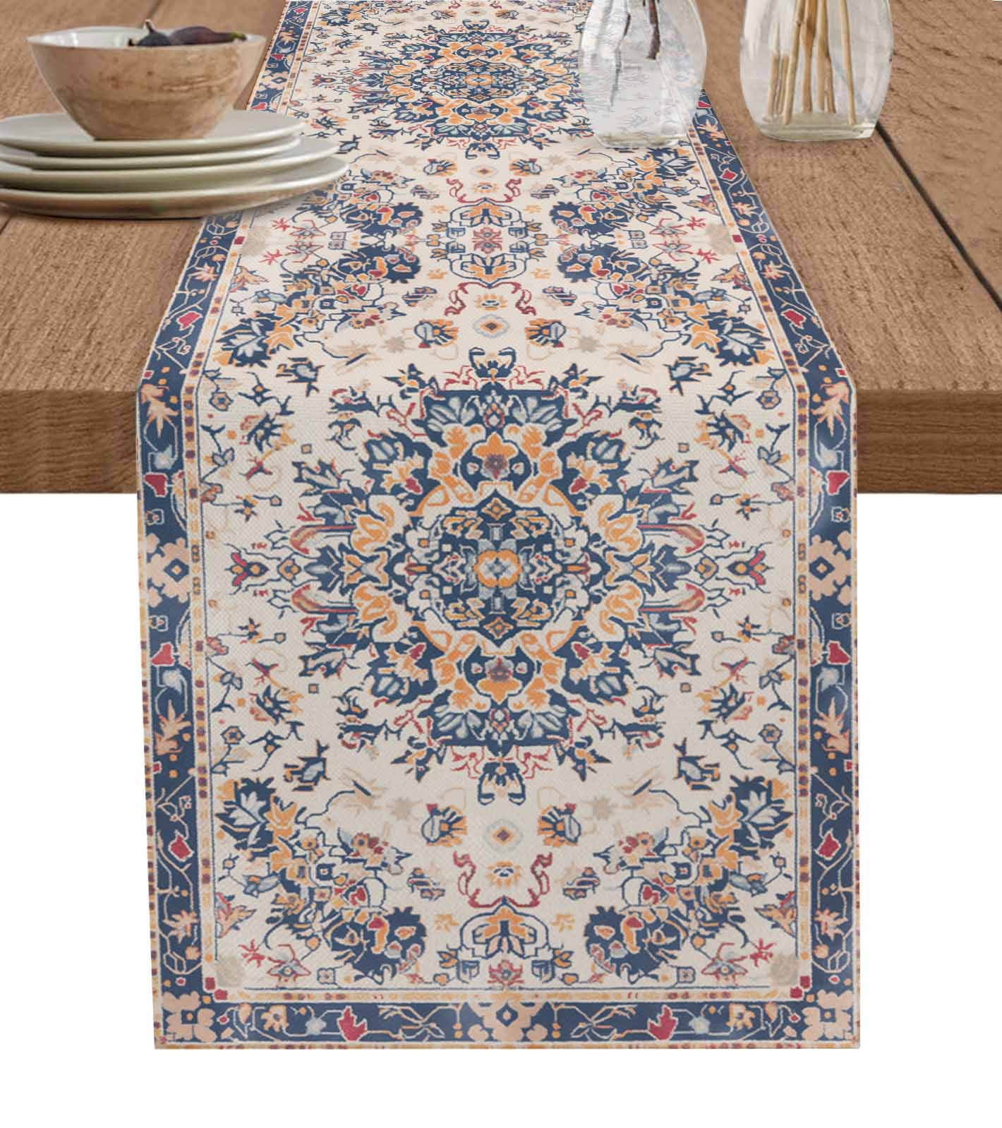 Retro Medieval Turkish Pattern Table Runner Luxury Wedding r Table ...