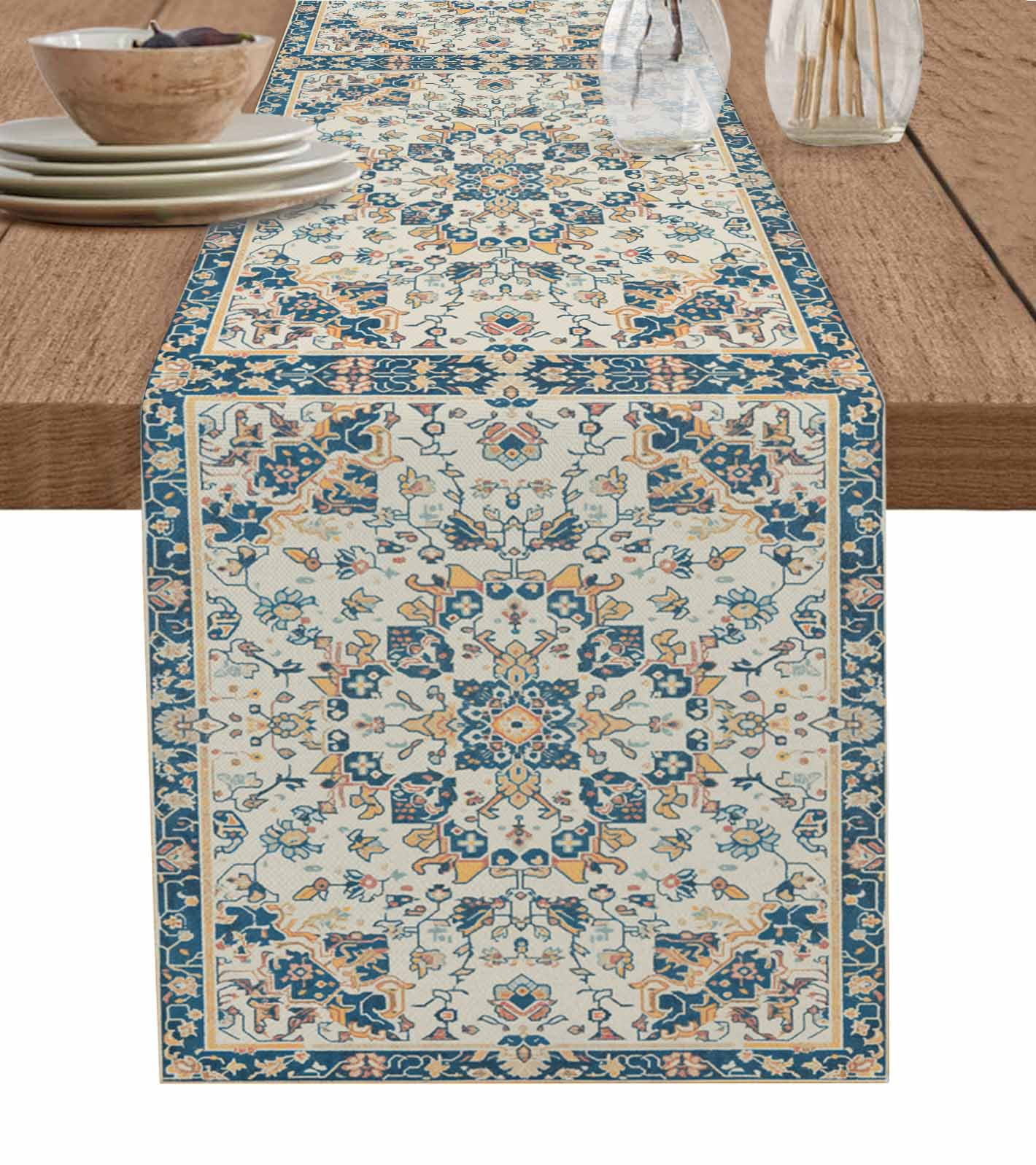 Retro Medieval Turkish Pattern Table Runner Luxury Wedding r Table ...