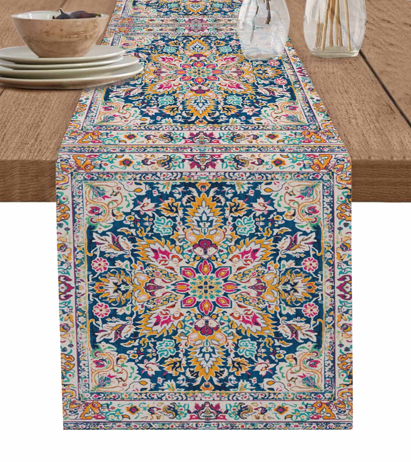 Retro Medieval Turkish Pattern Table Runner Luxury Wedding r Table ...