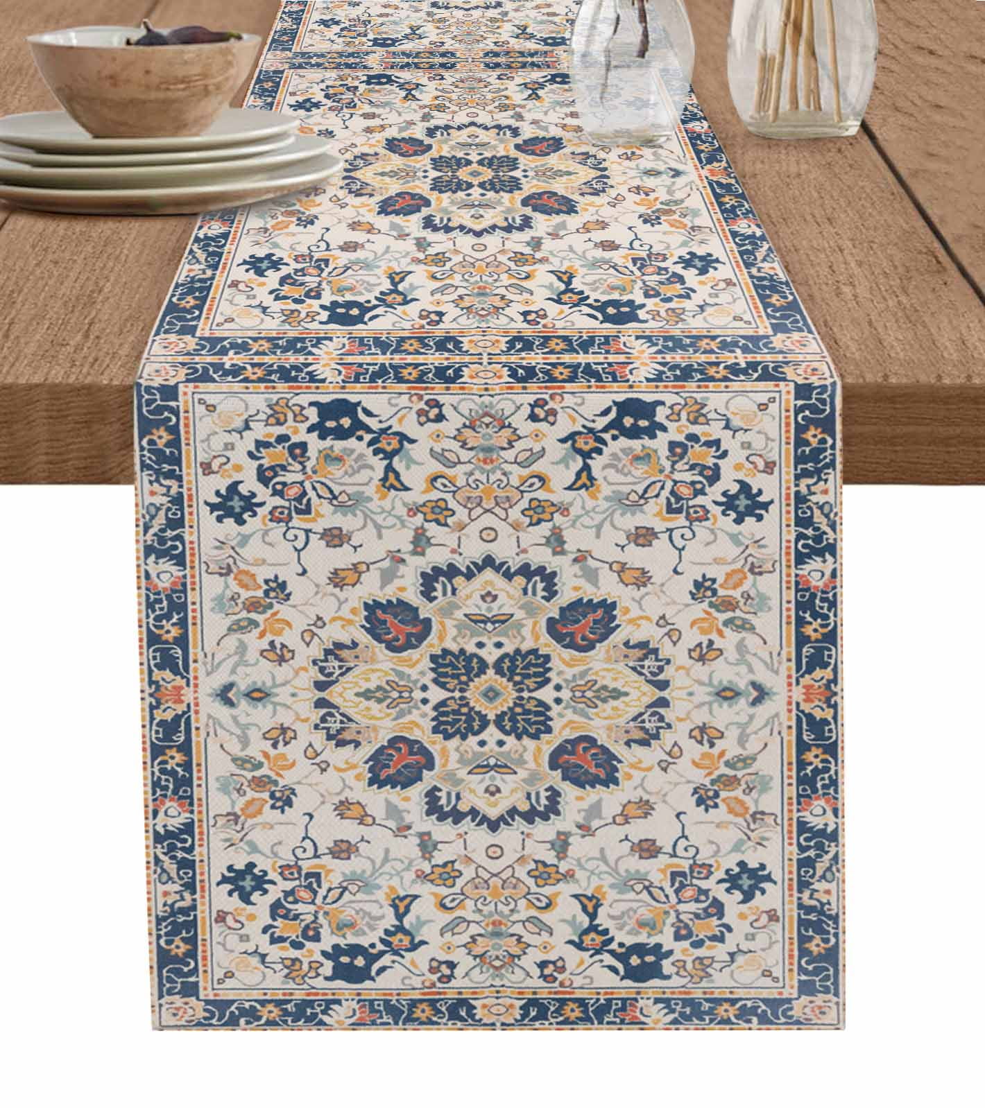 Retro Medieval Turkish Pattern Table Runner Luxury Wedding r Table ...