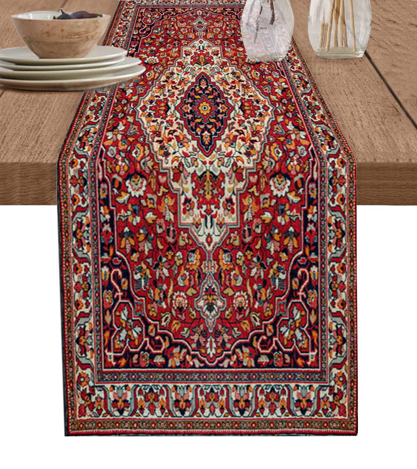 Retro Medieval Turkish Pattern Table Runner Luxury Wedding r Table ...