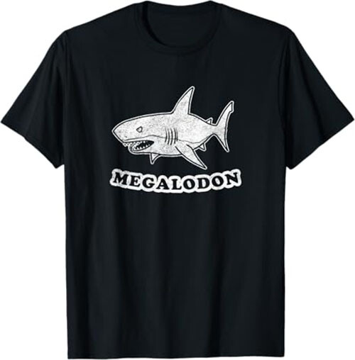 Retro Megalodon Shark by Turbo Volcano T-Shirt *NEW* 10 Colors ...