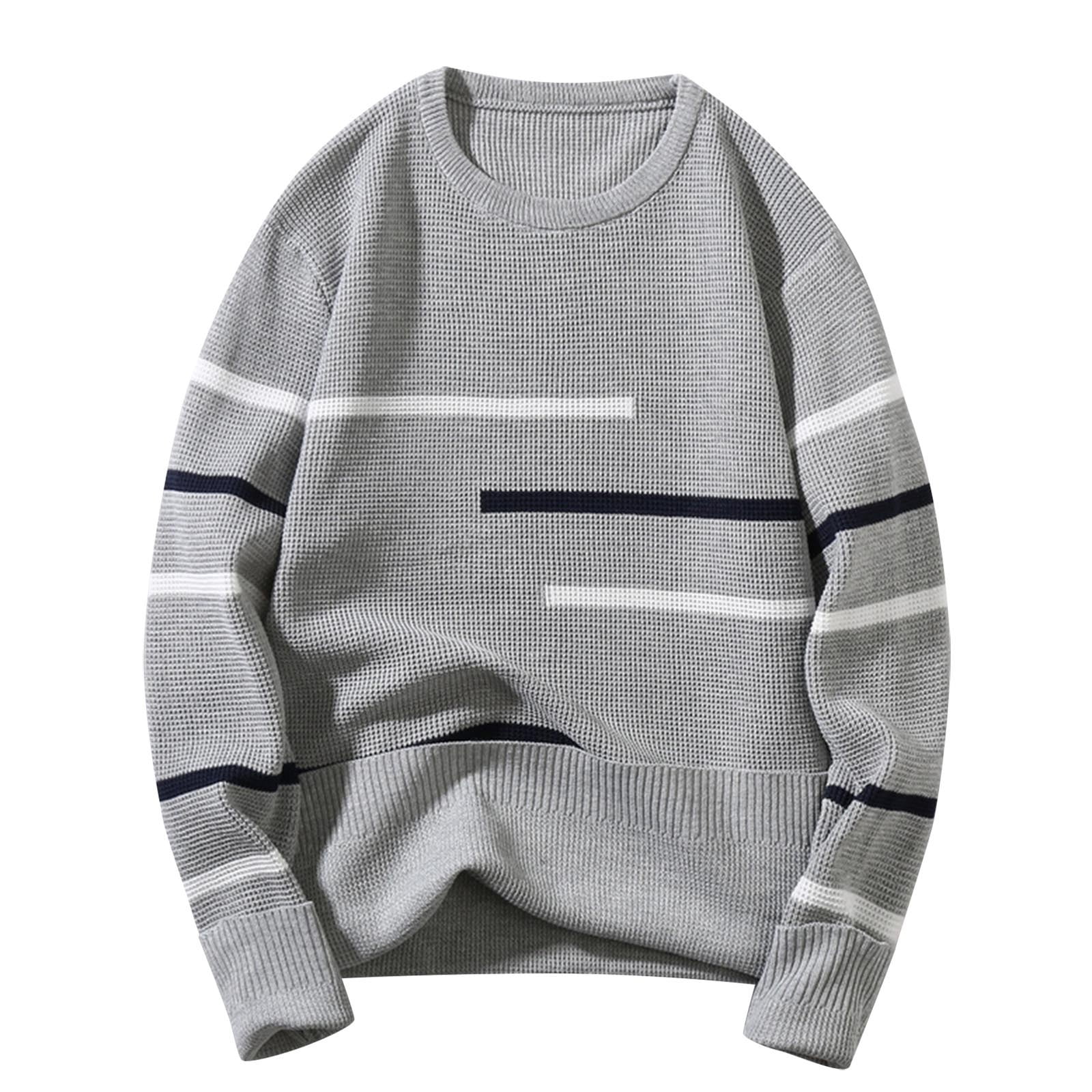 Retro Mens Coat Jacket Male Autumn And Winter Wool Sweater Round Neck ...