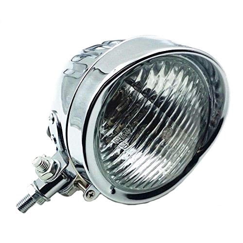 Retro Metal 60W/55W Motorcycle Bullet Head Light Lamp Headlight for ...