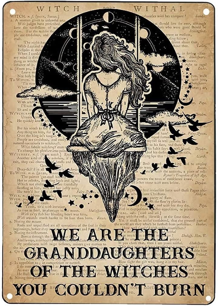 Retro Metal Aluminium Tin Sign Zodiac Wheel Vintage Wall Poster Metal ...