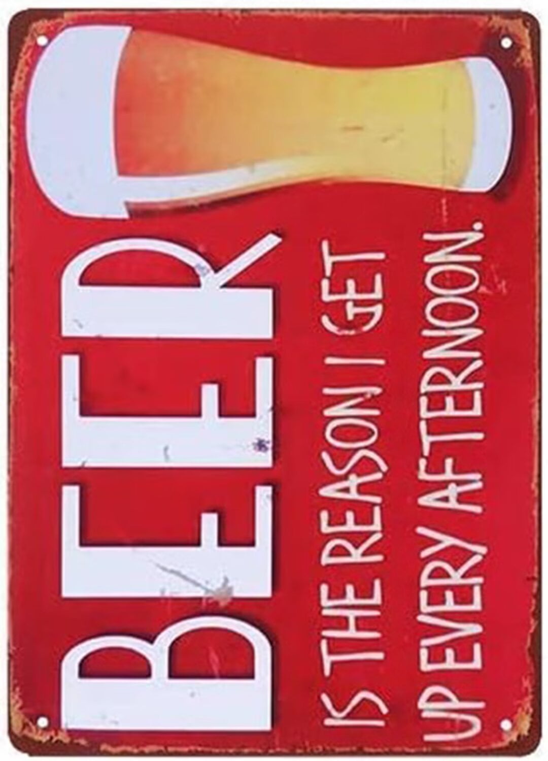 Retro Metal Beer Tin Sign Metal Wall Decorations Vintage Beer Wall ...