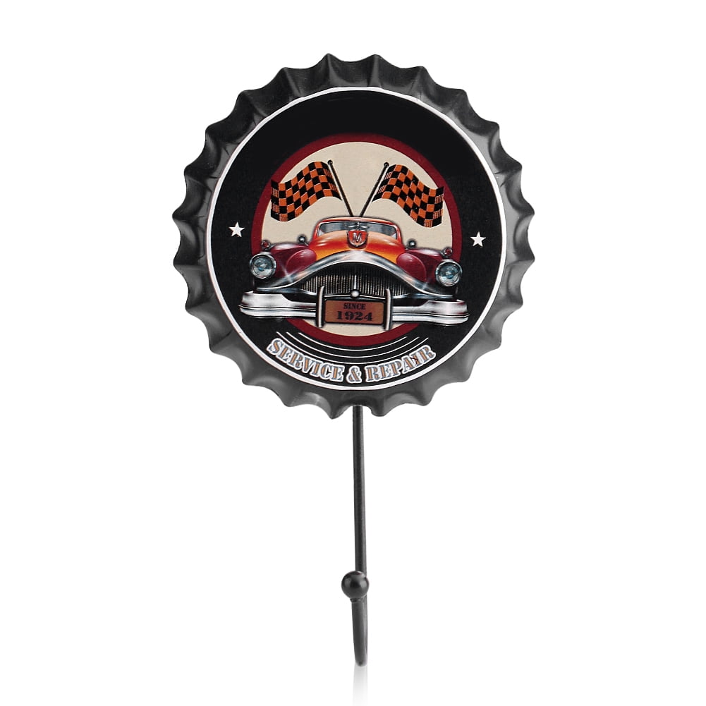 Retro Metal Bottle Cap Hook Tin Poster Wall Sign Pub Club Bar Coffee ...