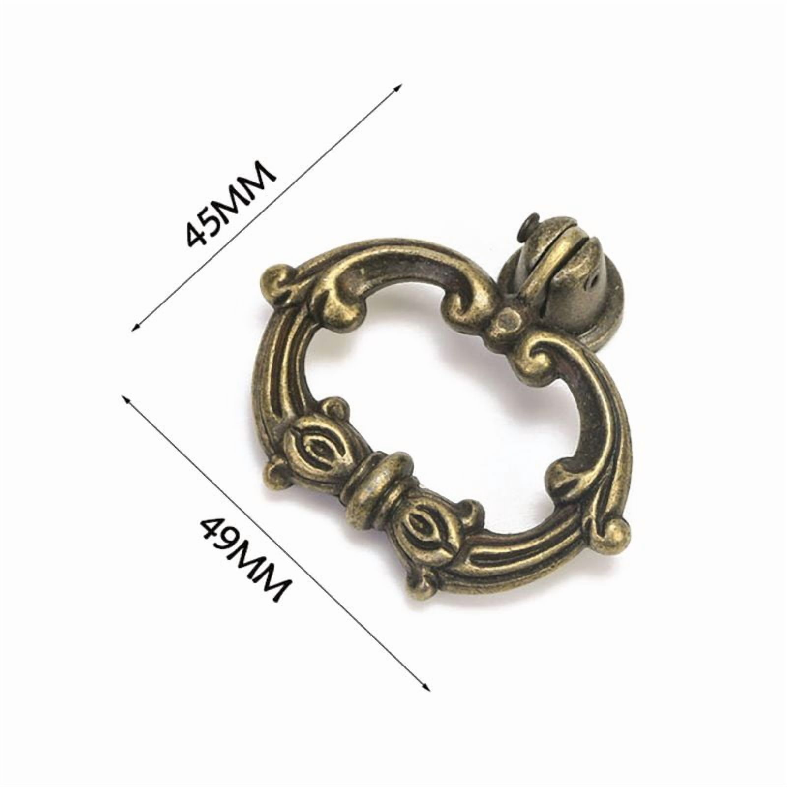 Retro Metal Cabinet Cupboard Door Pulls Vintage Ring Pulls Wardrobe ...