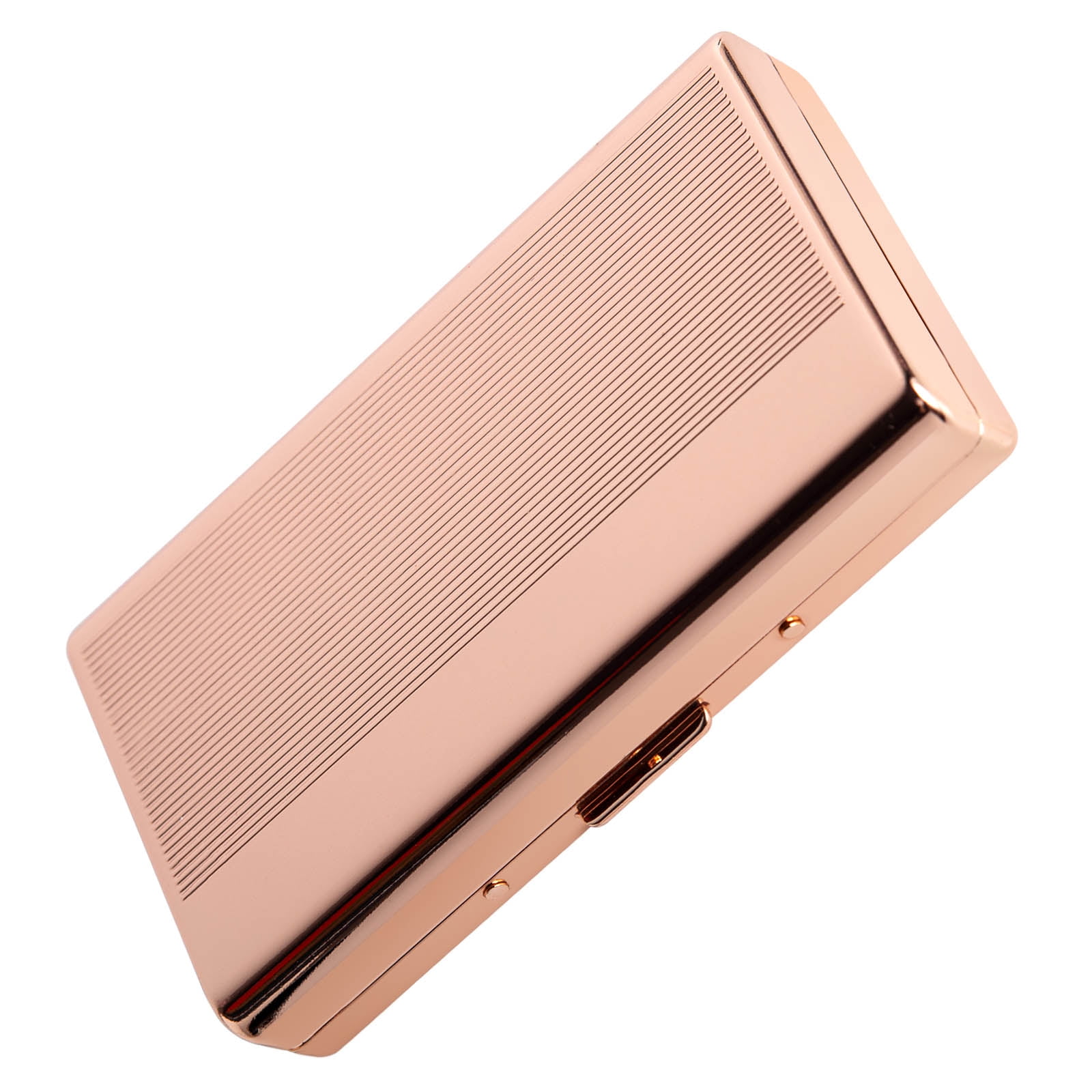 Retro Metal Cigarette Case Box -Double Sided Spring Clip Open Pocket ...