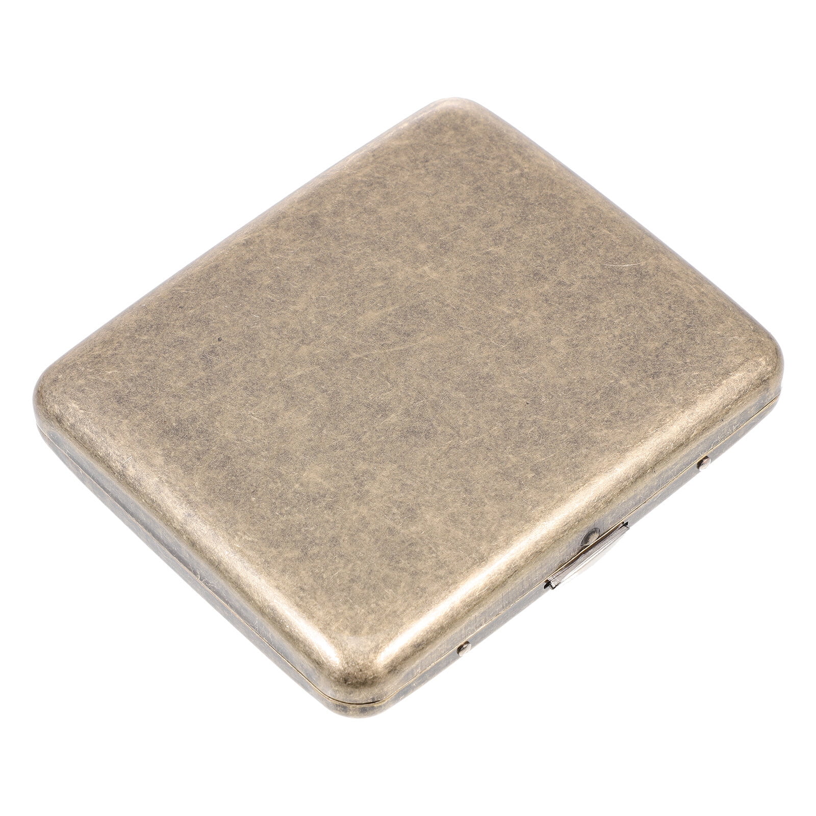 Retro Metal Cigarette Case Double-sided Spring Clip Open Bag (black ...