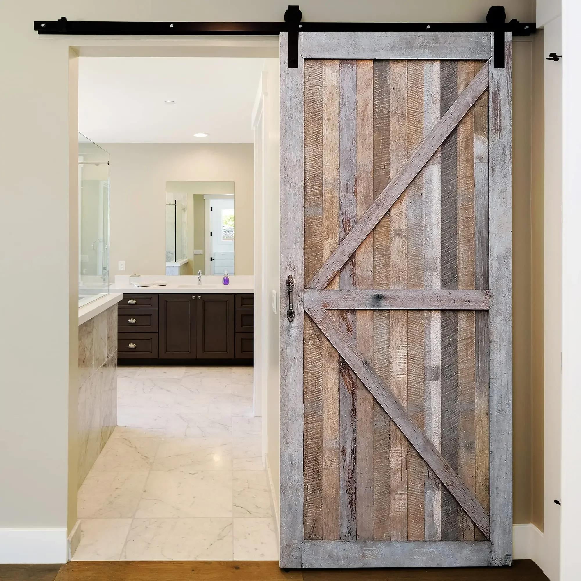 Retro Metal Like Printed DIY Home ration Removable Door Sticker ...