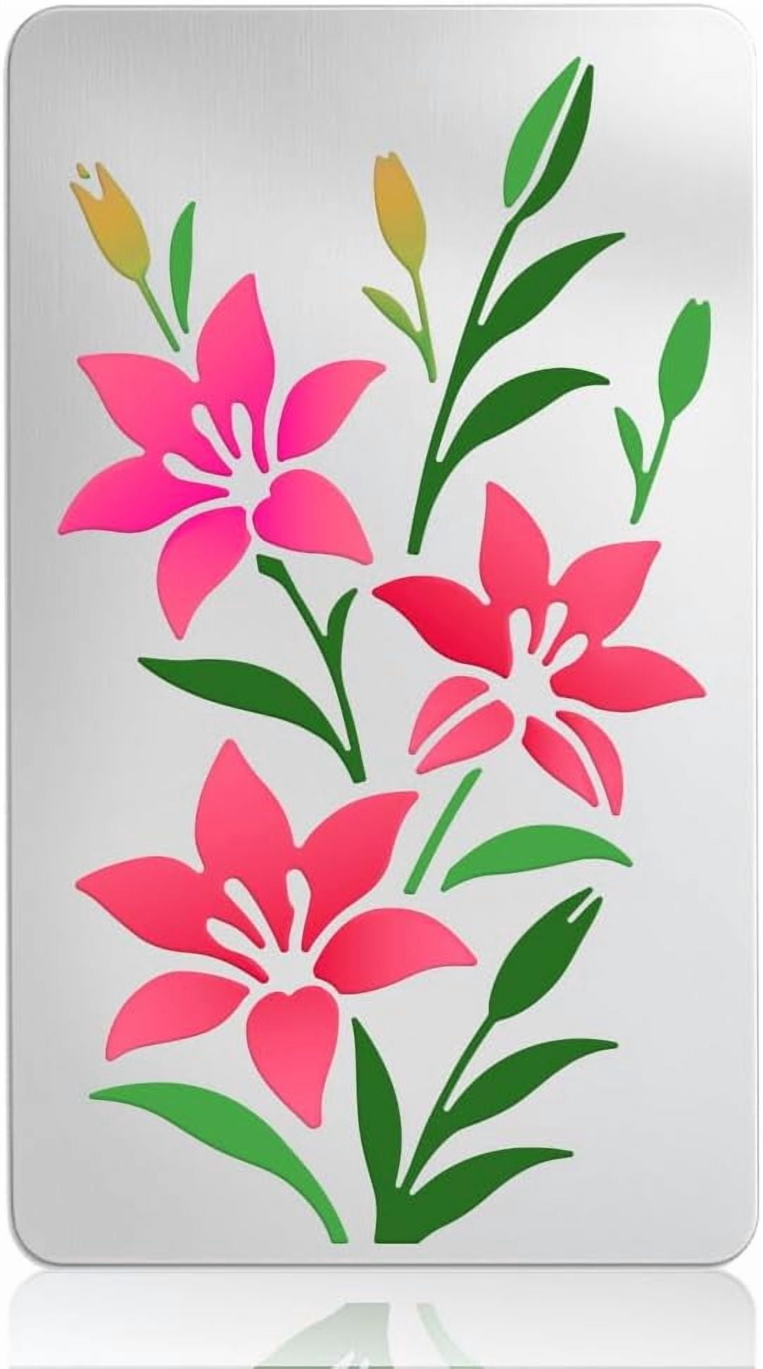 Retro Metal Stencils for Wood Burning Stainless Steel Reusable Template ...