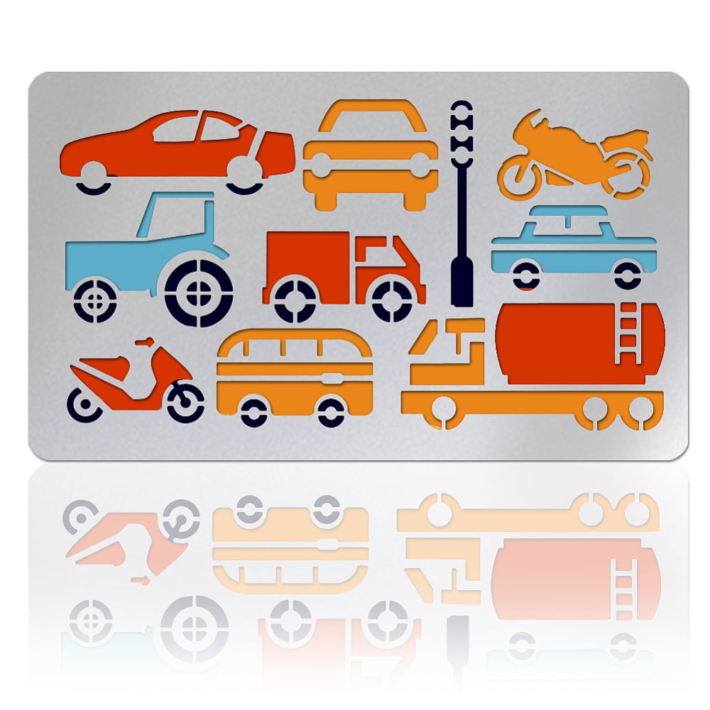 Retro Metal Stencils for Wood Burning Stainless Steel Reusable Template ...