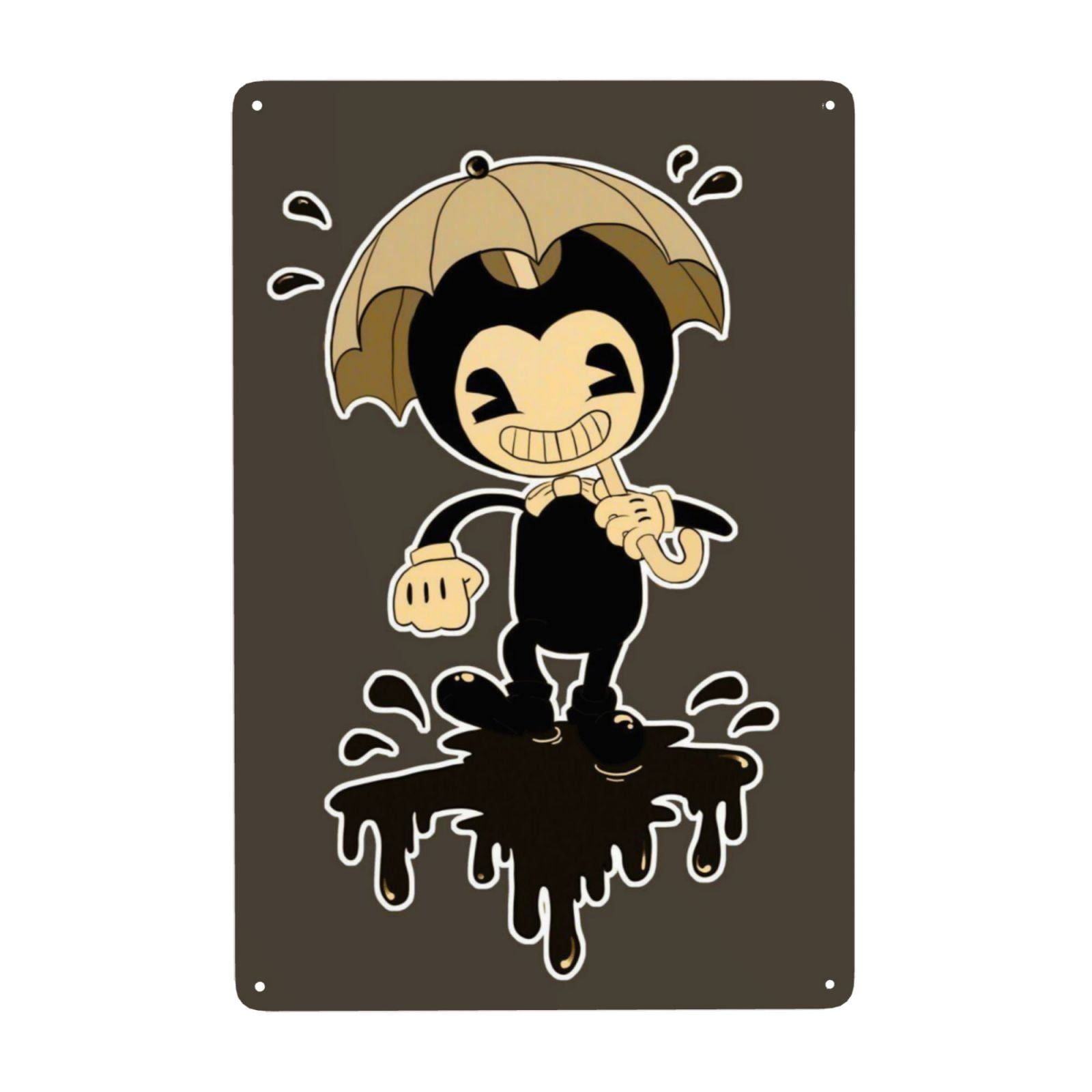 Retro Metal Tin Sign Bendy And The Ink Machine Wall Decor Poster for ...