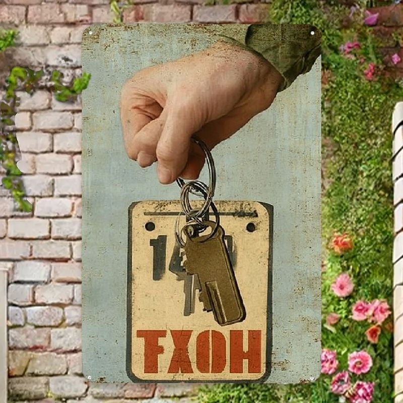 Retro Metal Tin Sign Decoration, 8 inches x 12 inches. This retro metal ...