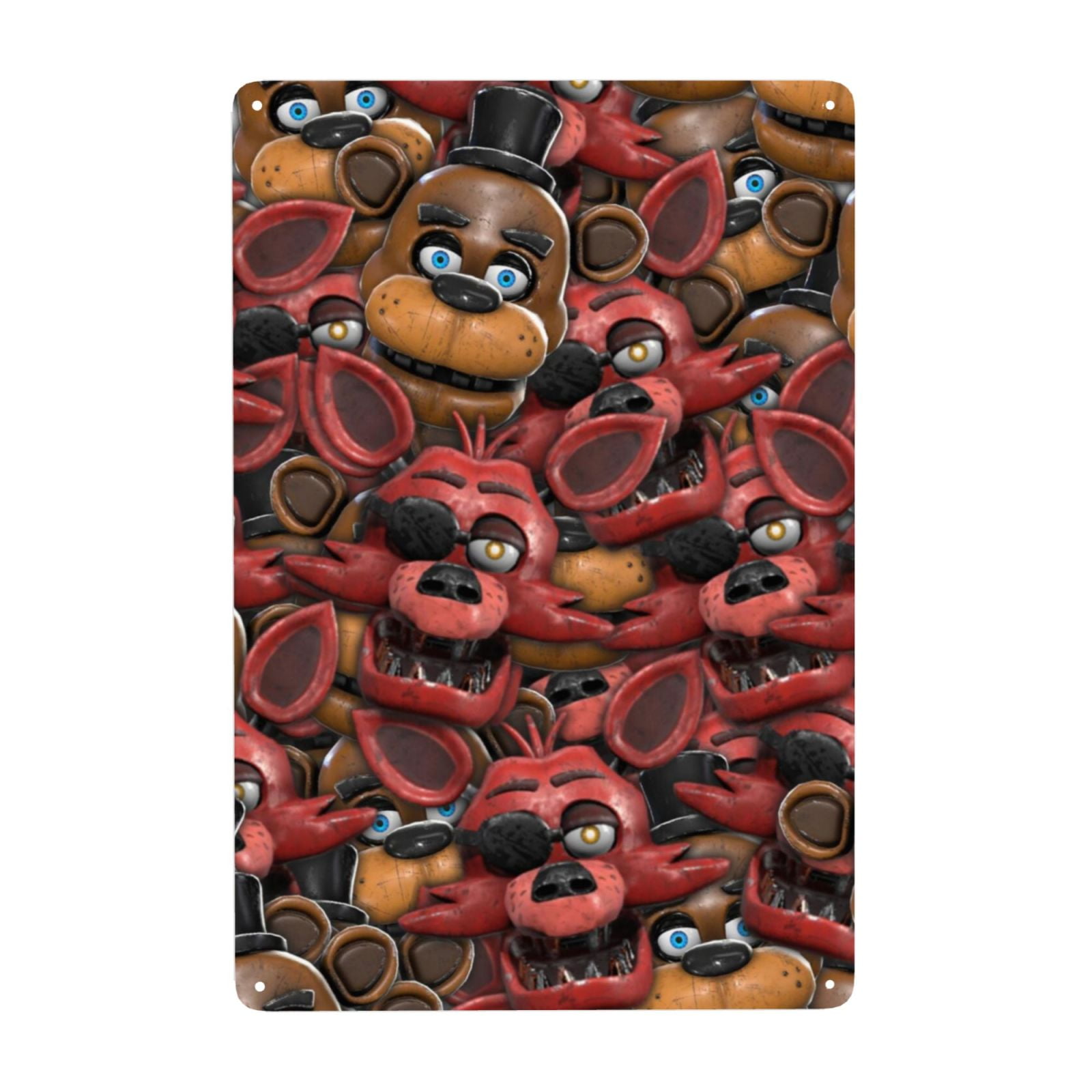 Retro Metal Tin Sign Five Nights At Freddy's FNAF Wall Decor Poster for ...