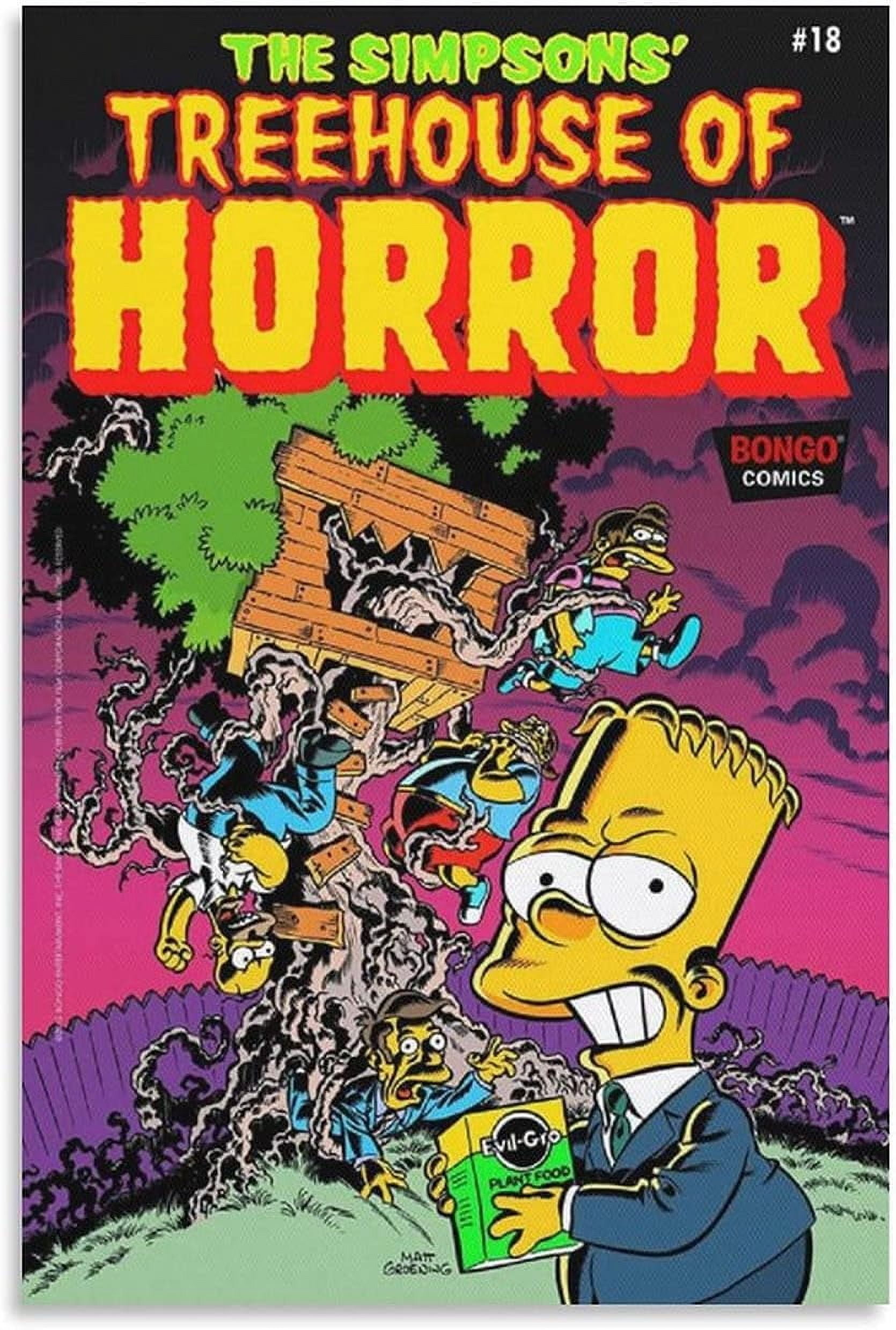 Retro Metal Tin Sign The Simpsons Tv Show Poster Treehouse Of Horror ...