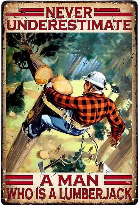 Retro Metal Tin Sign Wall Decor Native American Sign Language Metal ...