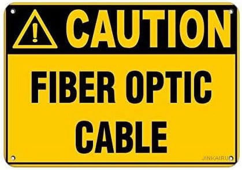 Retro Metal Tin Sign Wall Decor Tin Sign 8x12 Inches Caution Fiber ...